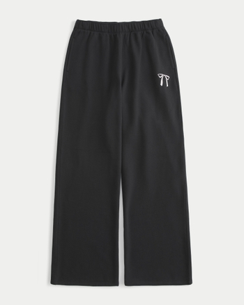 Women's Bow Graphic Wide-Leg Sweatpants | Women's Sweatshirts ...