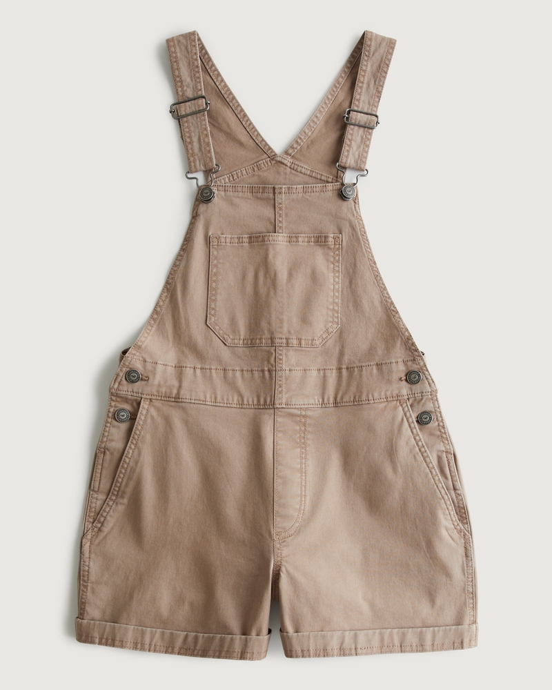Women's Twill Shortalls | Women's Clearance | HollisterCo.com