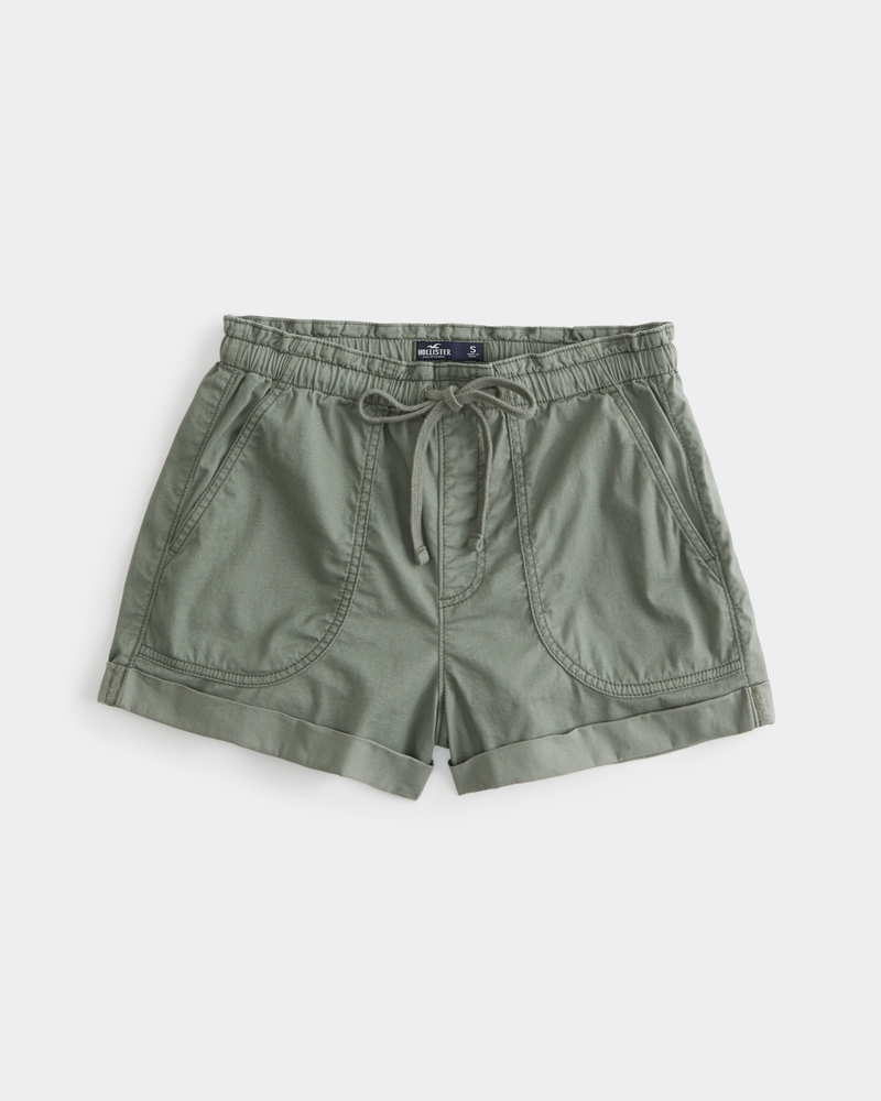 Women's Adjustable Rise Poplin Parachute Shorts | Women's Clearance ...