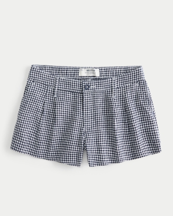 Women's Hollister Livvy Low-Rise Linen-Blend Shorts 3" | Women's ...