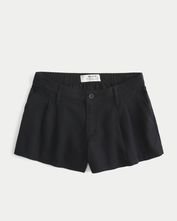 Women's Hollister Livvy Low-Rise Linen-Blend Shorts | Women's Social ...