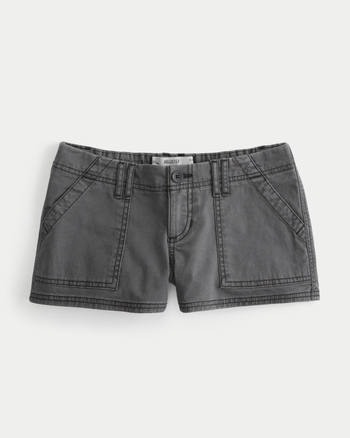 Women's Ultra Low-Rise Twill Mini Shorts | Women's Clearance ...