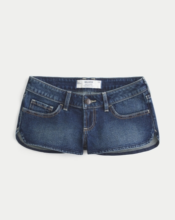 Women's Ultra Low-Rise Micro Jean Shortie Shorts | Women's Bottoms ...