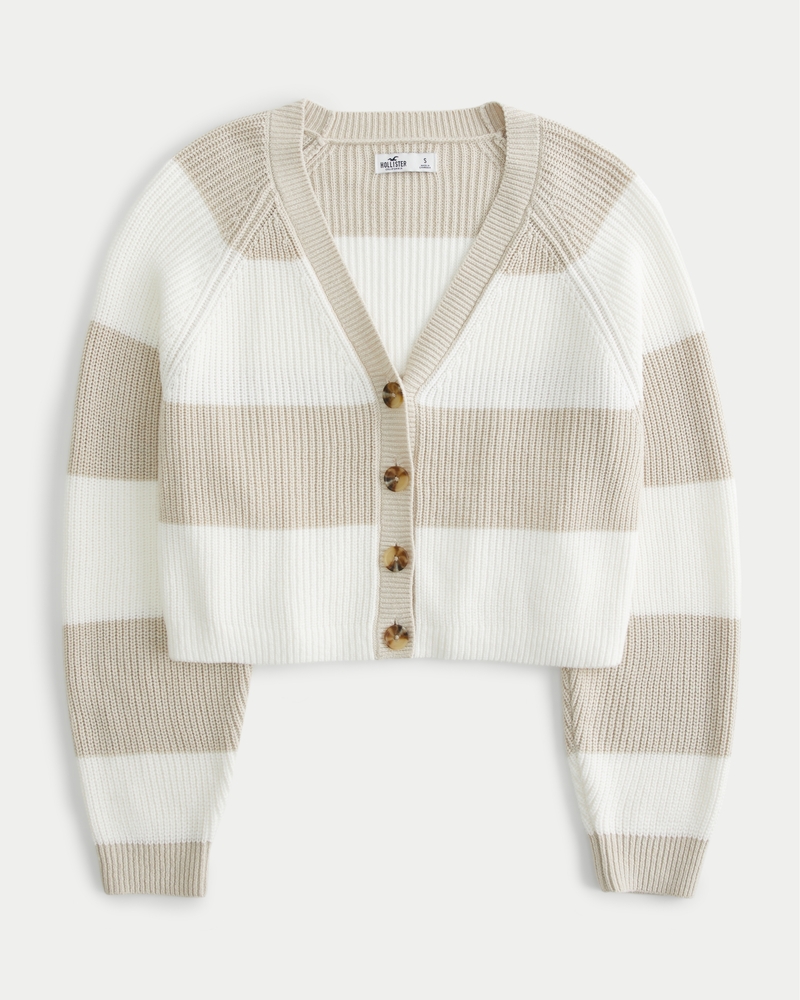 Women's Slouchy Crop Cardigan | Women's Tops | HollisterCo.com
