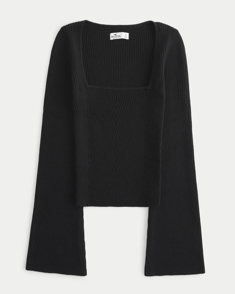 Women s Cozy Square Neck Sweater Women s Clearance HollisterCo