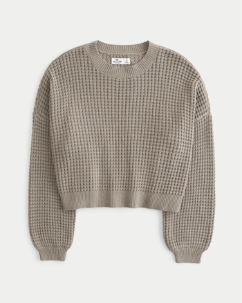 Women's Easy Waffle Crew Sweater | Women's Sale | HollisterCo.com