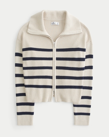 Women's Easy Zip-Up Sweater | Women's New Arrivals | HollisterCo.com