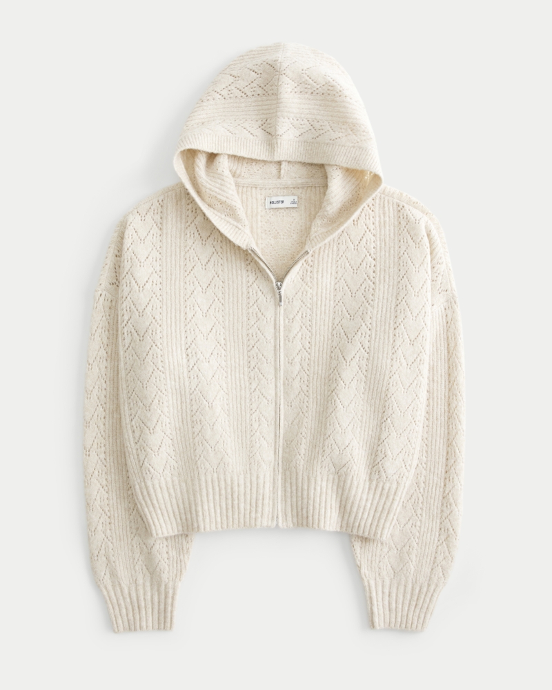 Women's Hollister Comfy Cloud Zip-Up Sweater Hoodie | Women's New ...