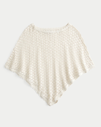 Women's Open-Stitch Sequin Poncho | Women's Tops | HollisterCo.com