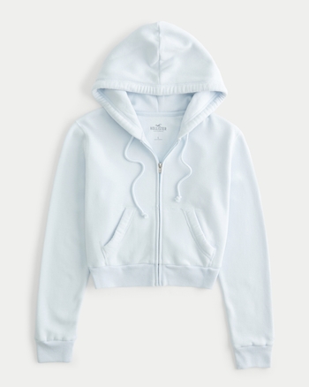 Women's Easy Crop Zip-Up Hoodie | Women's | HollisterCo.com