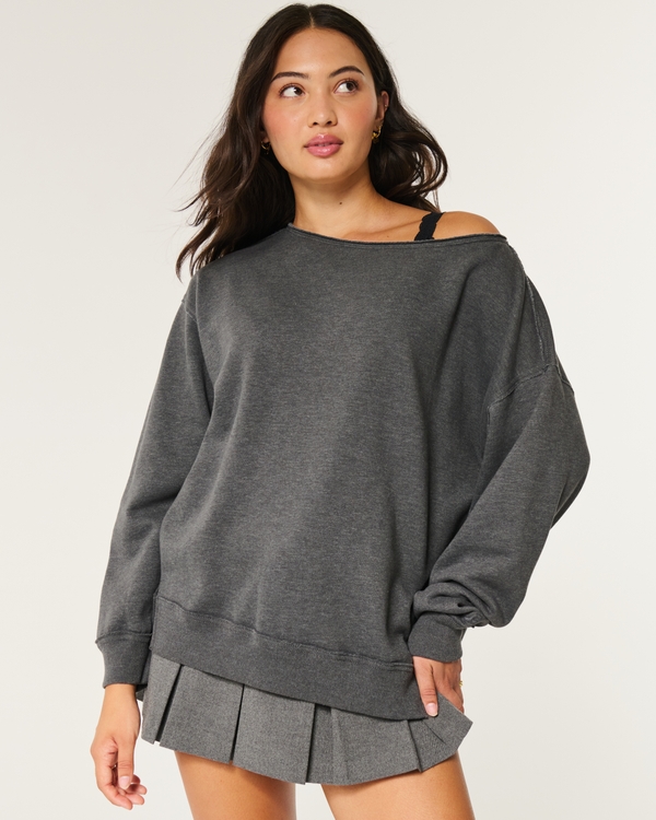 Women's Off the Shoulder Sweatshirts | Hollister Co.