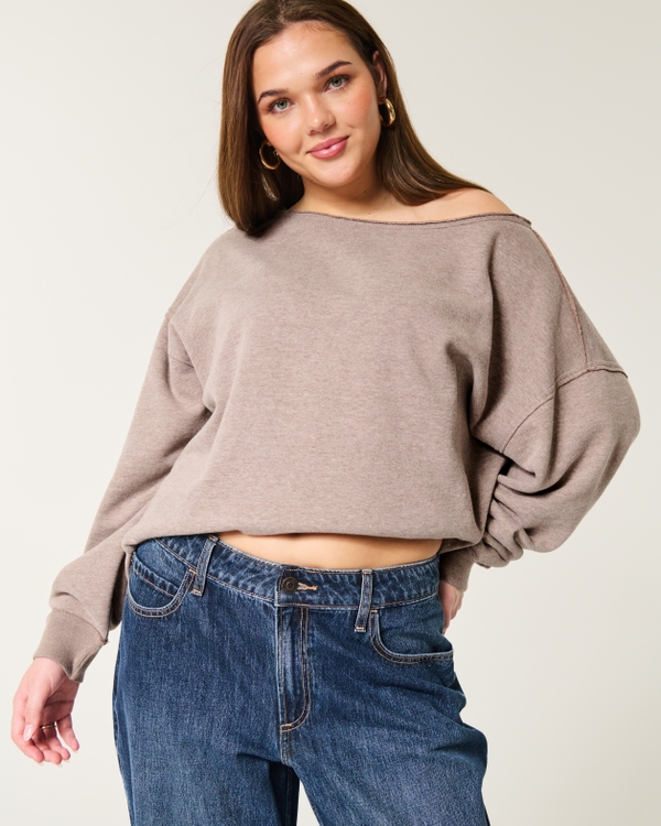 Women's Off the Shoulder Sweatshirts | Hollister Co.