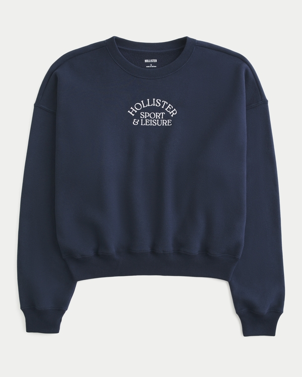 Hollister logo graphic crewneck sweatshirt store