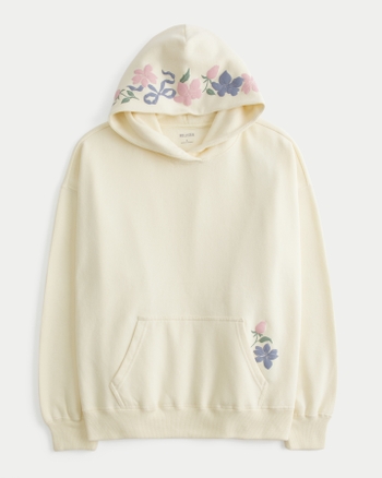 Women's Oversized Floral Graphic Hoodie | Women's Sweatshirts ...