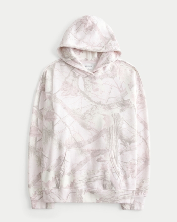 Women's Oversized Pink Camo Hoodie | Women's | HollisterCo.com