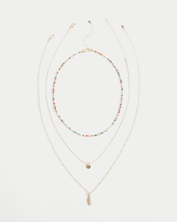 Mujeres Feather Necklace 3-Pack | Mujeres Jewelry & Accessories ...