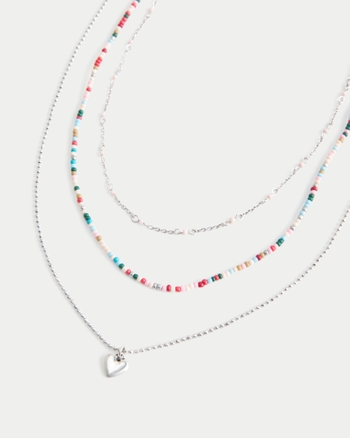 Women's Heart Necklace 3-Pack | Women's Current Rotation | HollisterCo.com