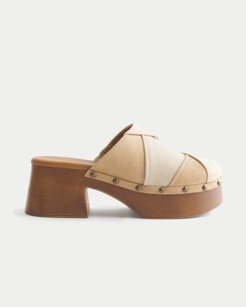 Women's Patchwork Platform Clogs | Women's Shoes | HollisterCo.com
