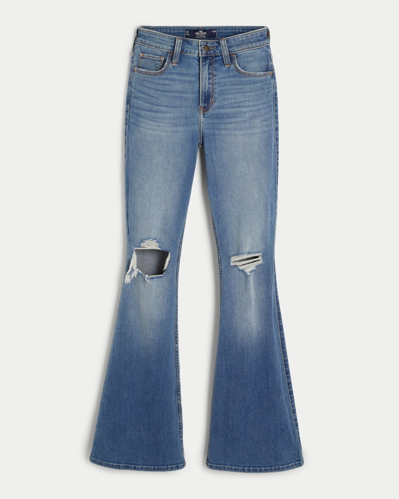 Ava High-Rise Slim Flare Jeans - Wishupon