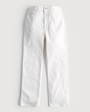 Women's Ultra High-Rise Cream Dad Jeans | Women's | HollisterCo.com