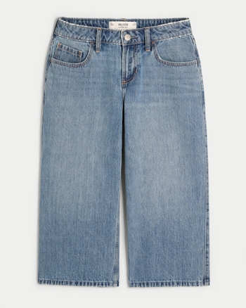Women's Low-Rise Medium Wash Capri Jeans | Women's Clearance ...