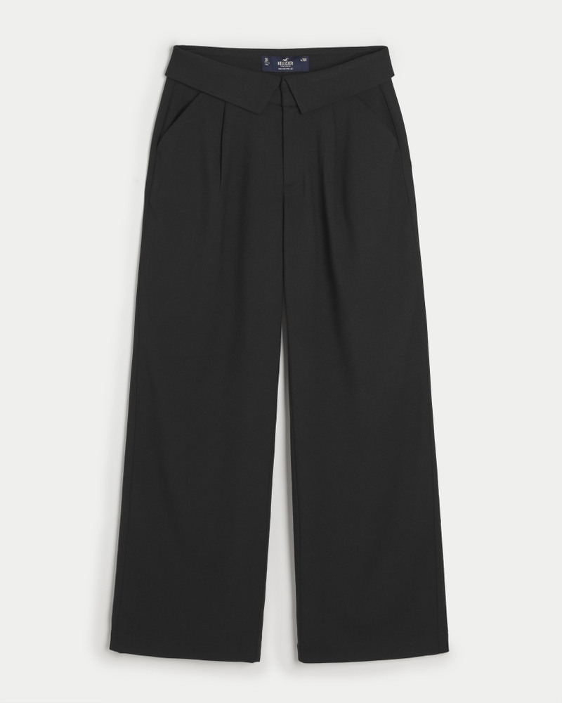 Women's Hollister Livvy Wide-Leg Pants | Women's Bottoms | HollisterCo.com