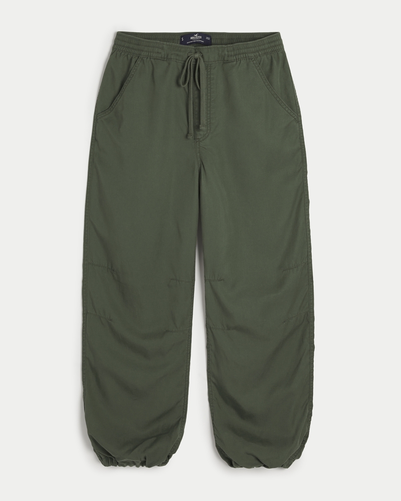 Women's Adjustable Rise Extra Baggy Parachute Pants | Women's Bottoms ...