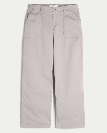 Women S Low Rise Poplin Super Baggy Pants Women S Bottoms