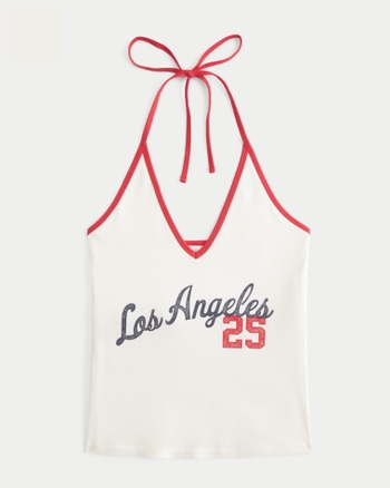 Women's Los Angeles Graphic Halter Top | Women's Tops | HollisterCo.com
