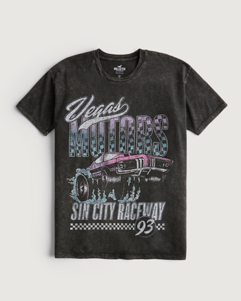 Women's Oversized Vegas Race Car Graphic Tee | Women's Tops ...