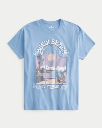 Women's Oversized Bondi Beach Graphic Tee | Women's Sale | HollisterCo.com