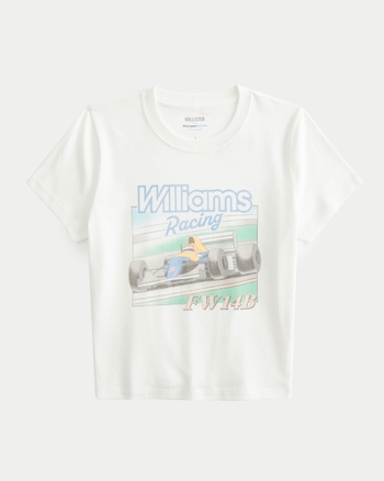 Dames Mini-T-shirt met Williams Racing-print | Dames Tops | HollisterCo.com