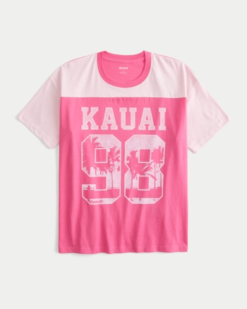 Women's Oversized Kauai Graphic Tee | Women's Tops | HollisterCo.com
