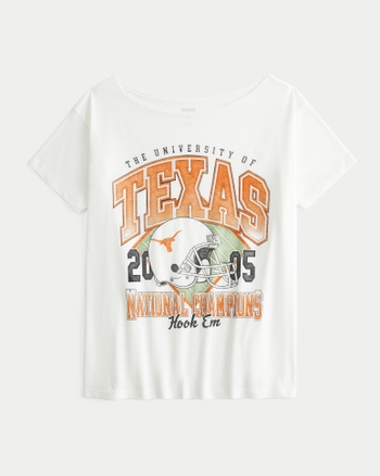 Women's Off-the-Shoulder University of Texas at Austin Longhorns ...