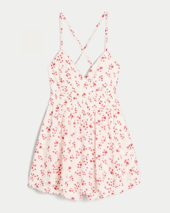 Women's Open-Back Babydoll Romper | Women's Dresses & Rompers ...