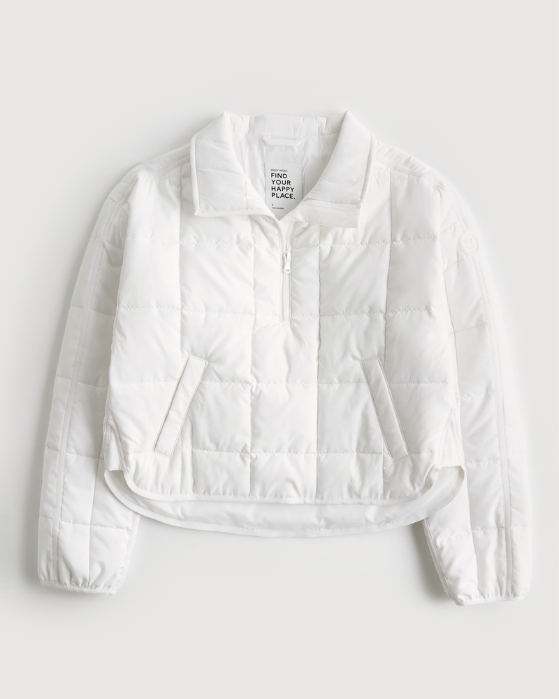 Women's Gilly Hicks Quarter-Zip Popover Puffer Jacket | Women's ...