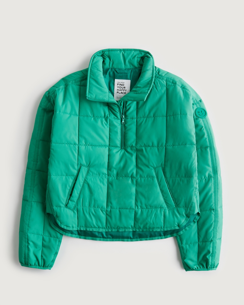 Women's Gilly Hicks Quarter-Zip Popover Puffer Jacket | Women's ...