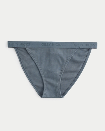 Women's Gilly Hicks Ribbed Cotton Blend Bikini Underwear | Women's ...
