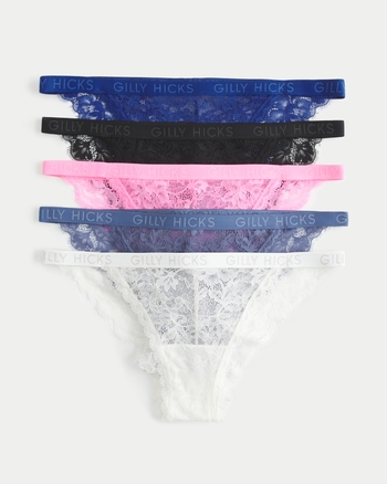 Women's Gilly Hicks Lace Cheeky Underwear 5-Pack | Women's Bralettes ...