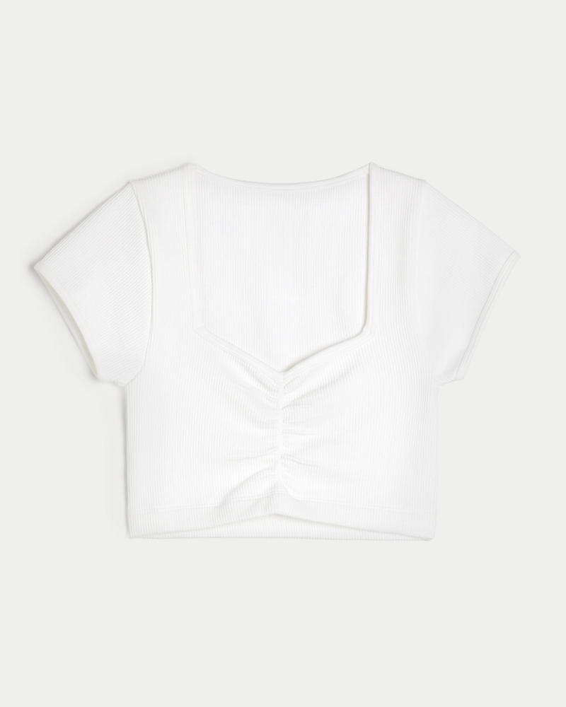 Women's Gilly Hicks Ribbed Seamless Fabric Cinched Top | Women's ...