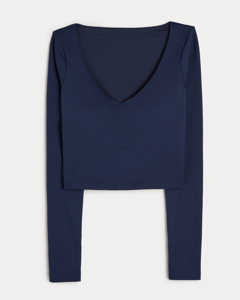 Hollister womens long sleeve top store