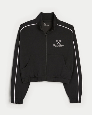 Women's Gilly Hicks Active Cooldown Crop Track Jacket | Women's ...