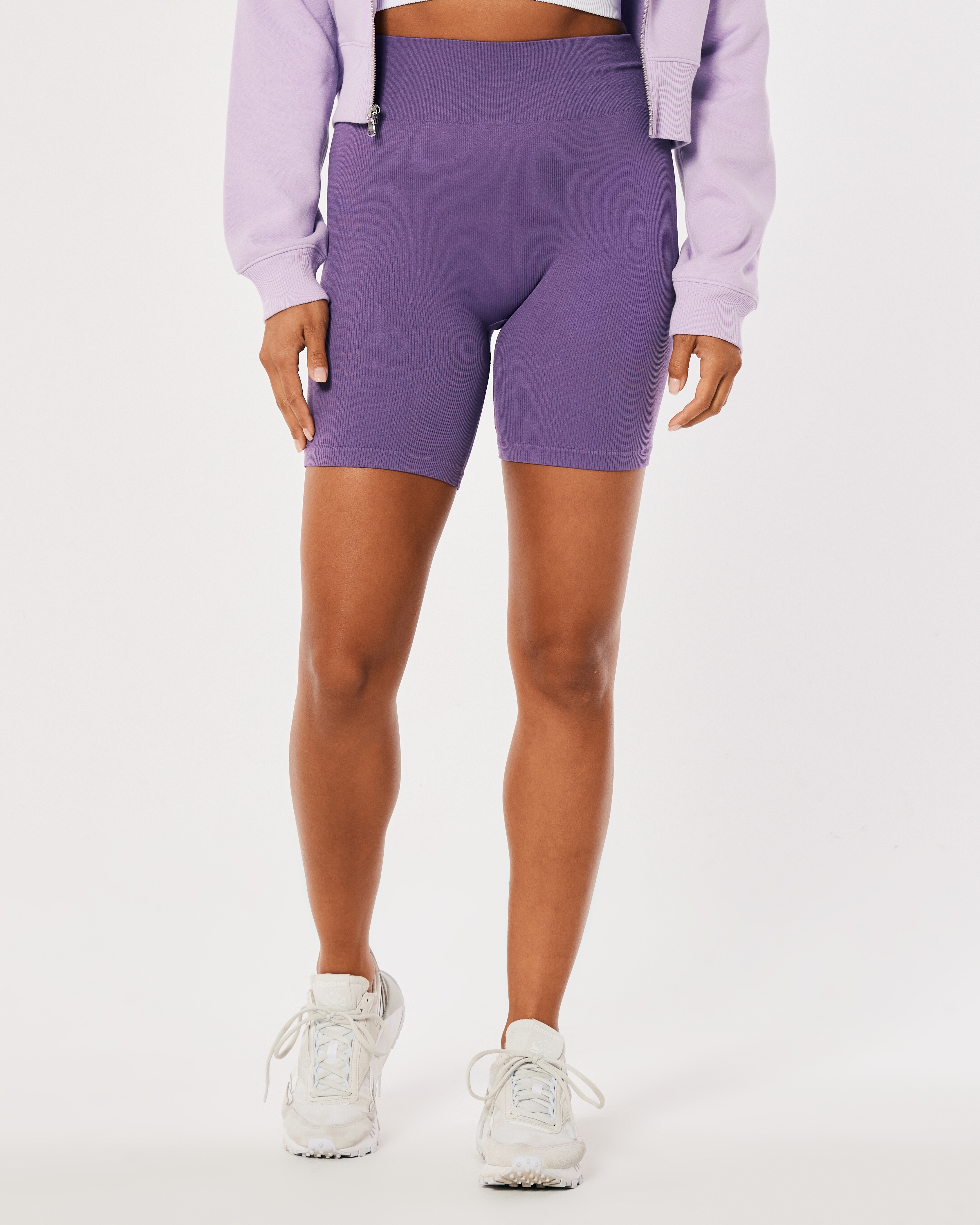Hollister Gilly Hicks Ribbed Seamless Bike Shorts 7" | Hamilton Place