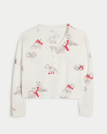 Women's Gilly Hicks Cozy Pajama Henley | Women's Sleepwear & Loungewear ...